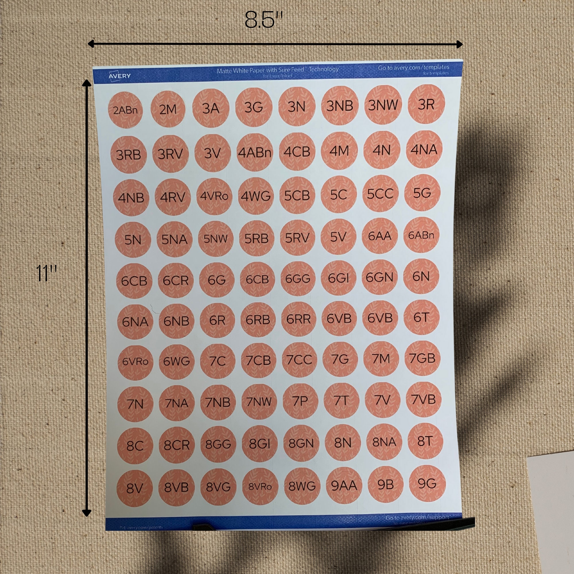 Redken Shades EQ Sticker Labels, Avery Matte Circle Labels for Redken ...