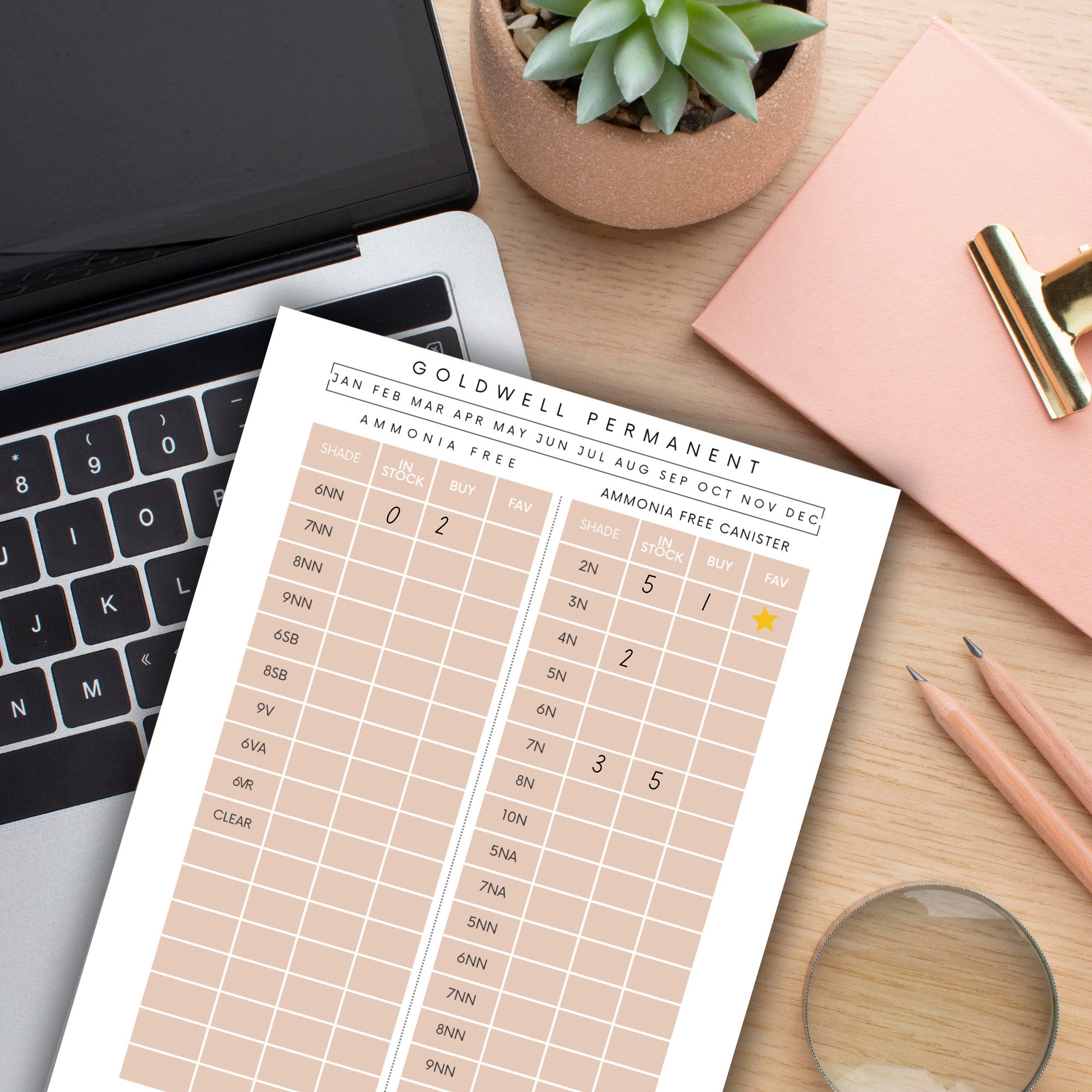 Goldwell Topchic Permanent Color Inventory Spreadsheet Hair Color List ...