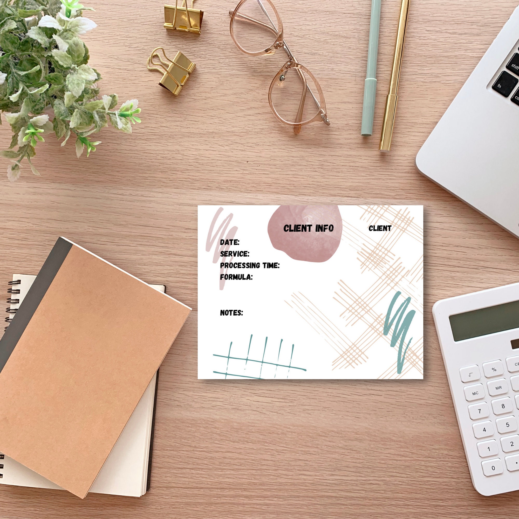 Client Intake Form Salon History Template Client Color - Etsy