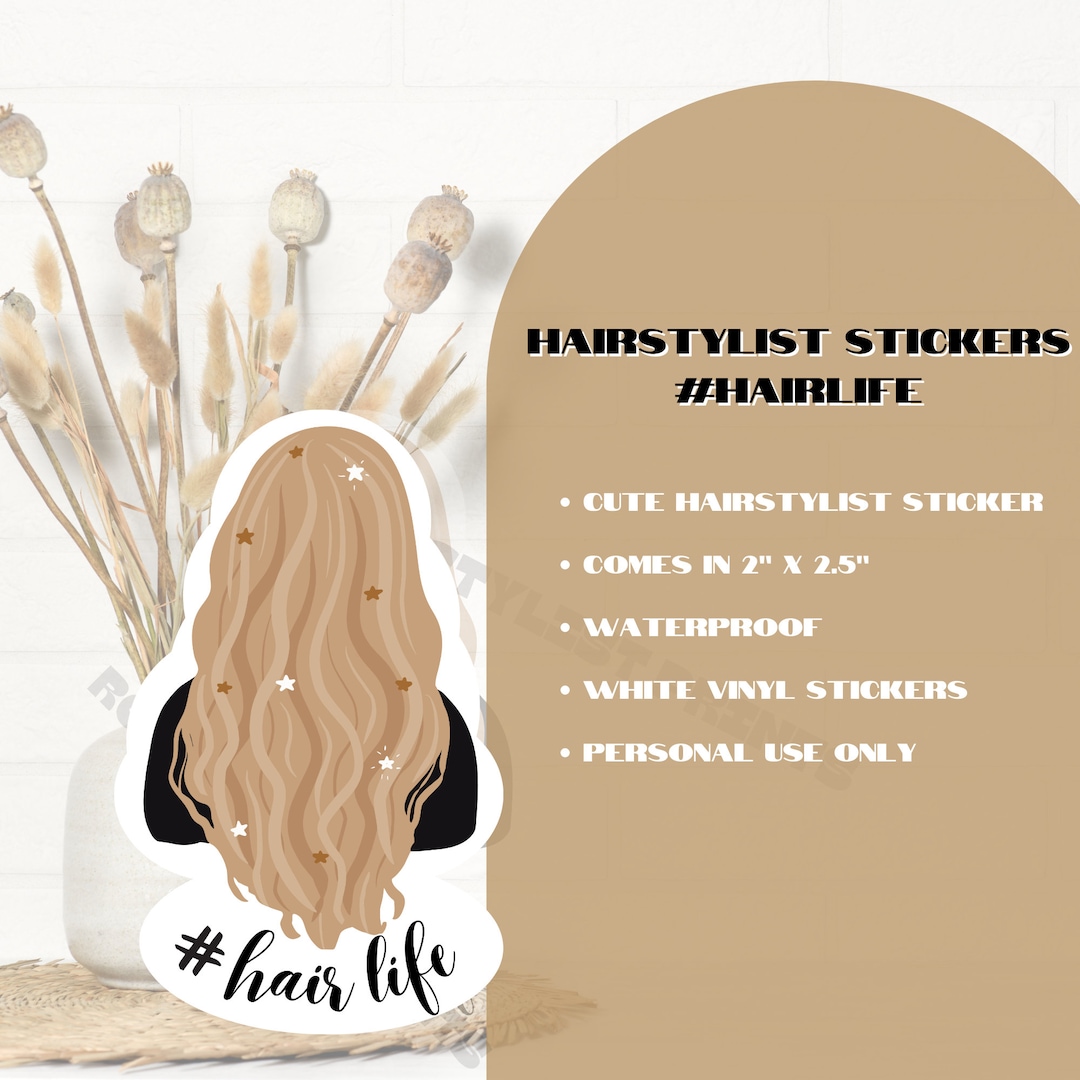 Hairstylist Stickers, #hair Life, Water Bottle Stickers, Hairstylist ...