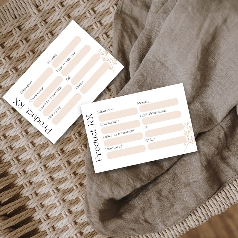 Hair RX Aftercare Instructions – Editable Salon Template for Clients - Etsy