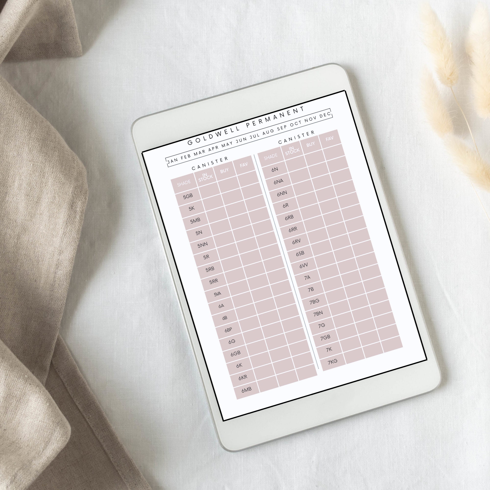 Goldwell Topchic Permanent Color Inventory Spreadsheet Hair Color List ...