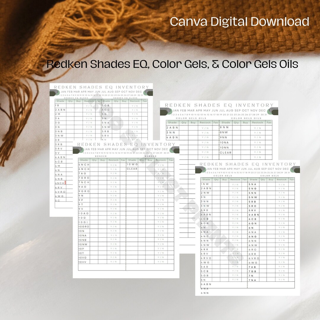 Redken Shades EQ, Color Gels, Color Gels Oils Inventory List - Etsy