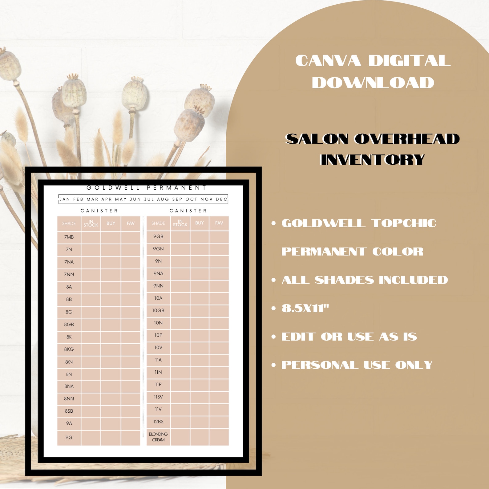 Goldwell Topchic Permanent Color Inventory Spreadsheet Hair Color List ...