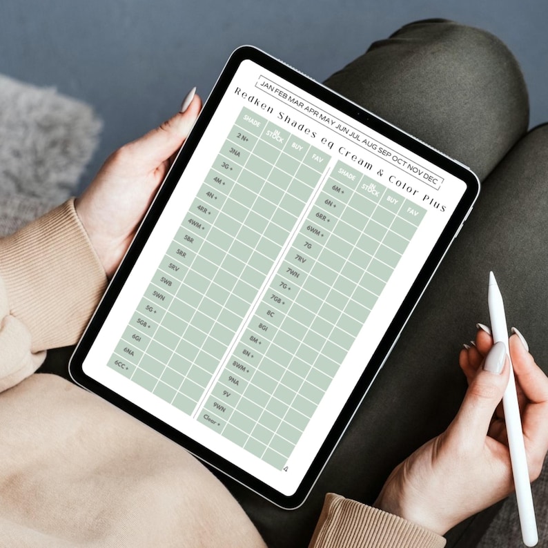 Customizable Redken Shades EQ Hair Color Inventory Organizer ...