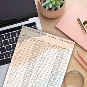 Wella Demi Permanent Color Touch Inventory Spreadsheet for Salon ...