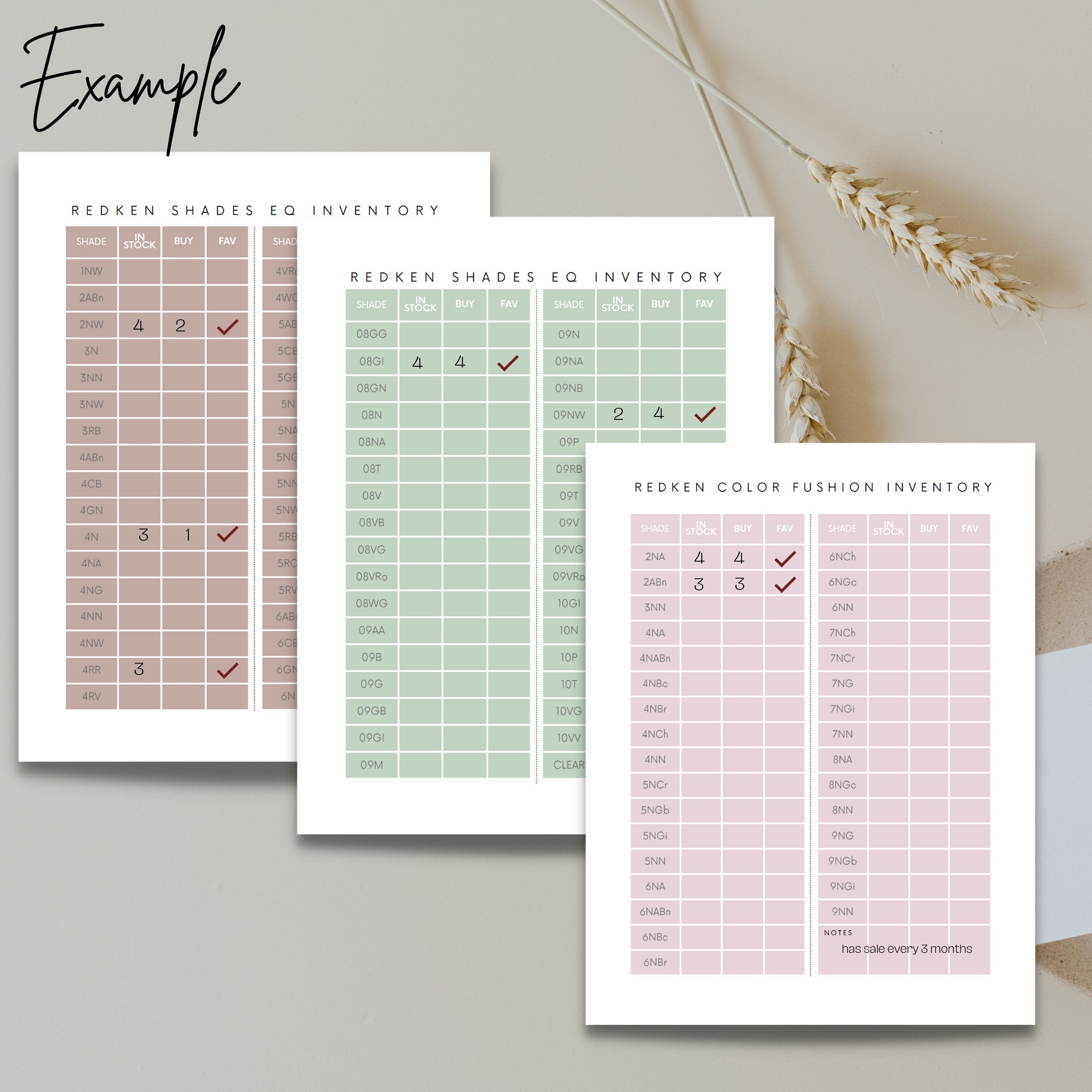 Redken Color Gels, Shades Eq & Color Fushion Full List Color Inventory ...