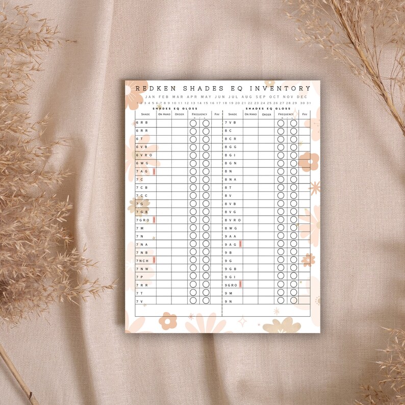 Shades Eq Inventory Tracker Shades Eq Salon Organizer Salon Inventory