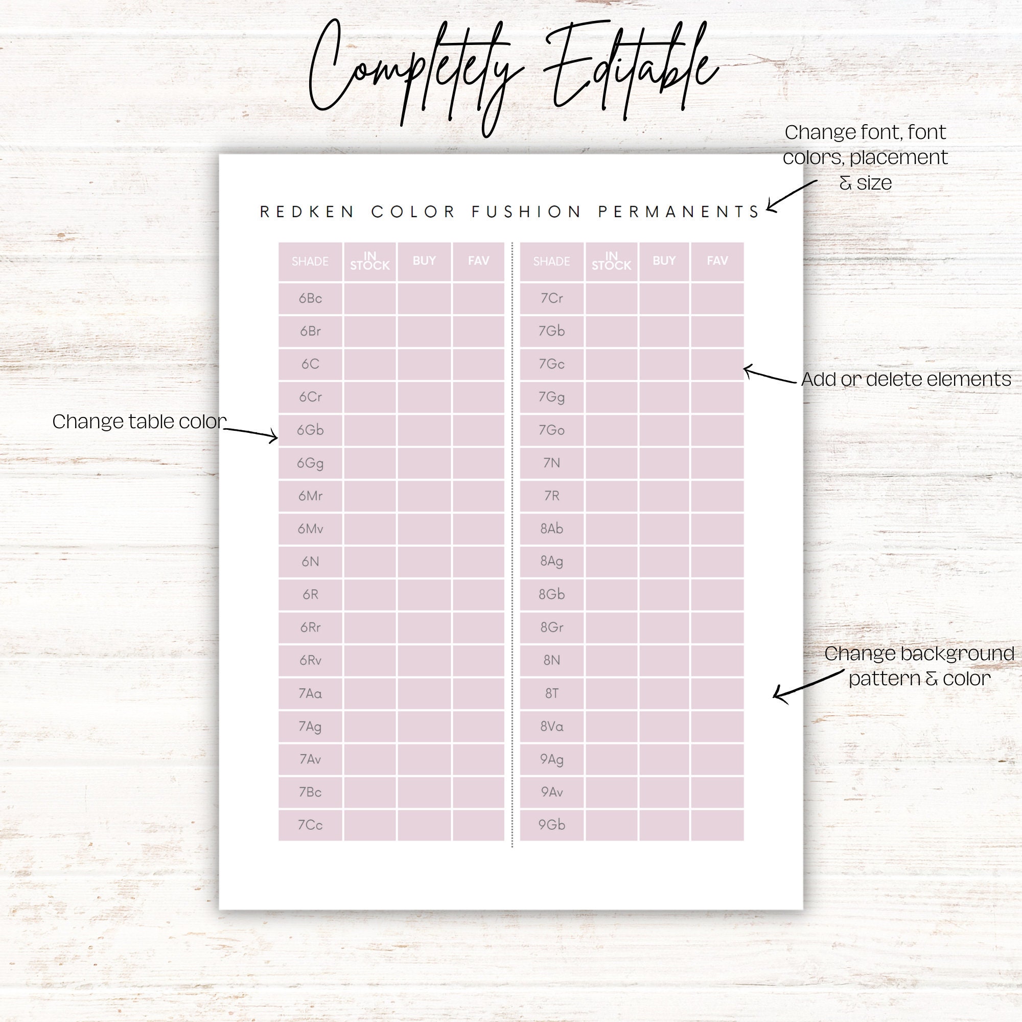 Redken Color Gels, Shades Eq & Color Fushion Full List Color Inventory ...