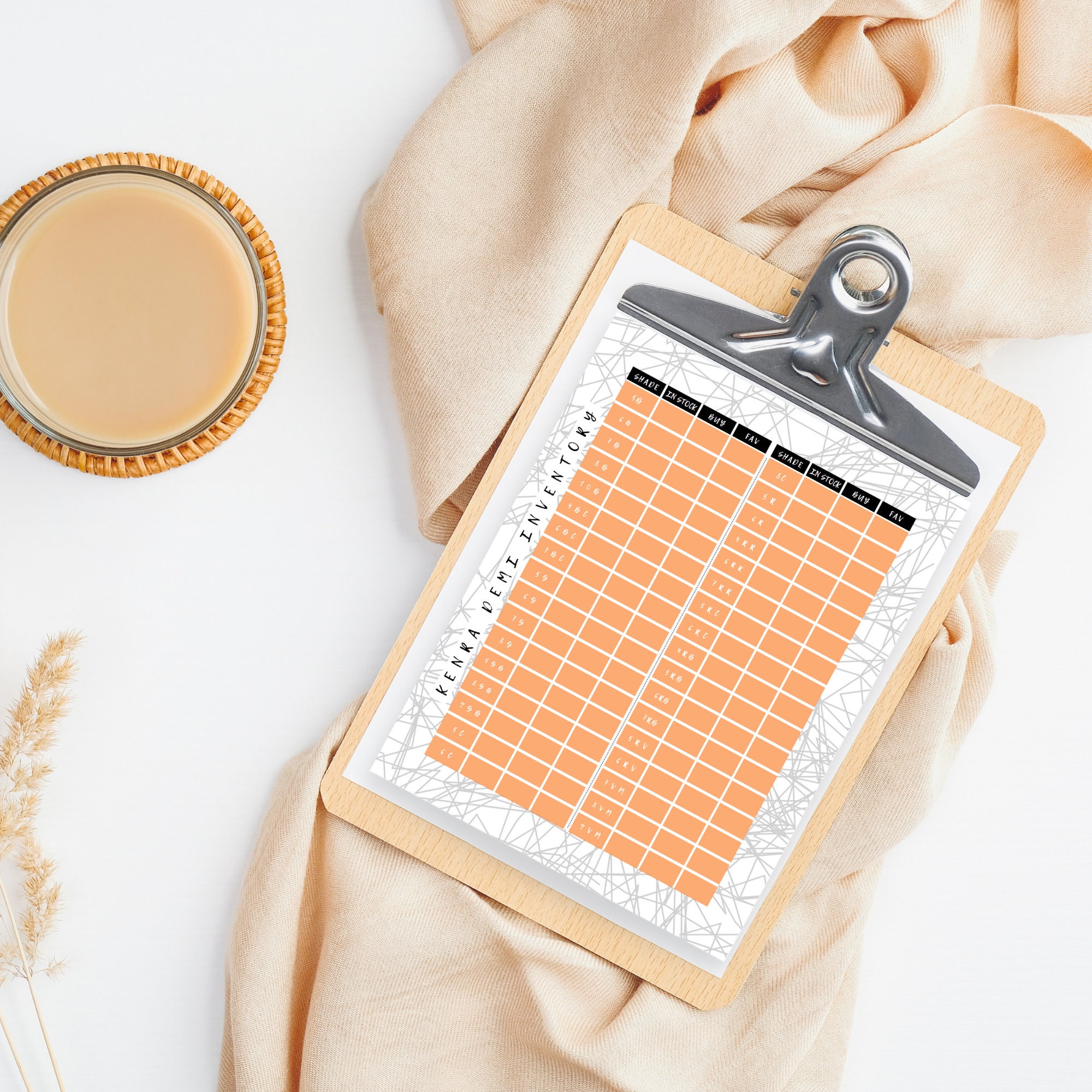 Kenra Permanent Color Line Inventory Template for Stylist Color ...