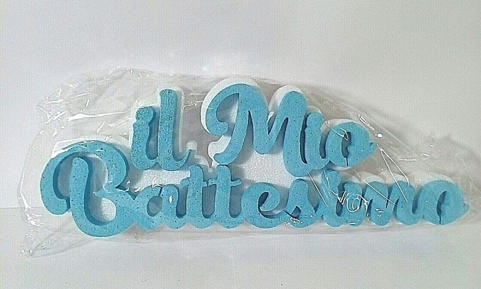 Scultura Scritta Il Mio Battesimo Azzurro 34x13x4 cm. - Etsy Italia