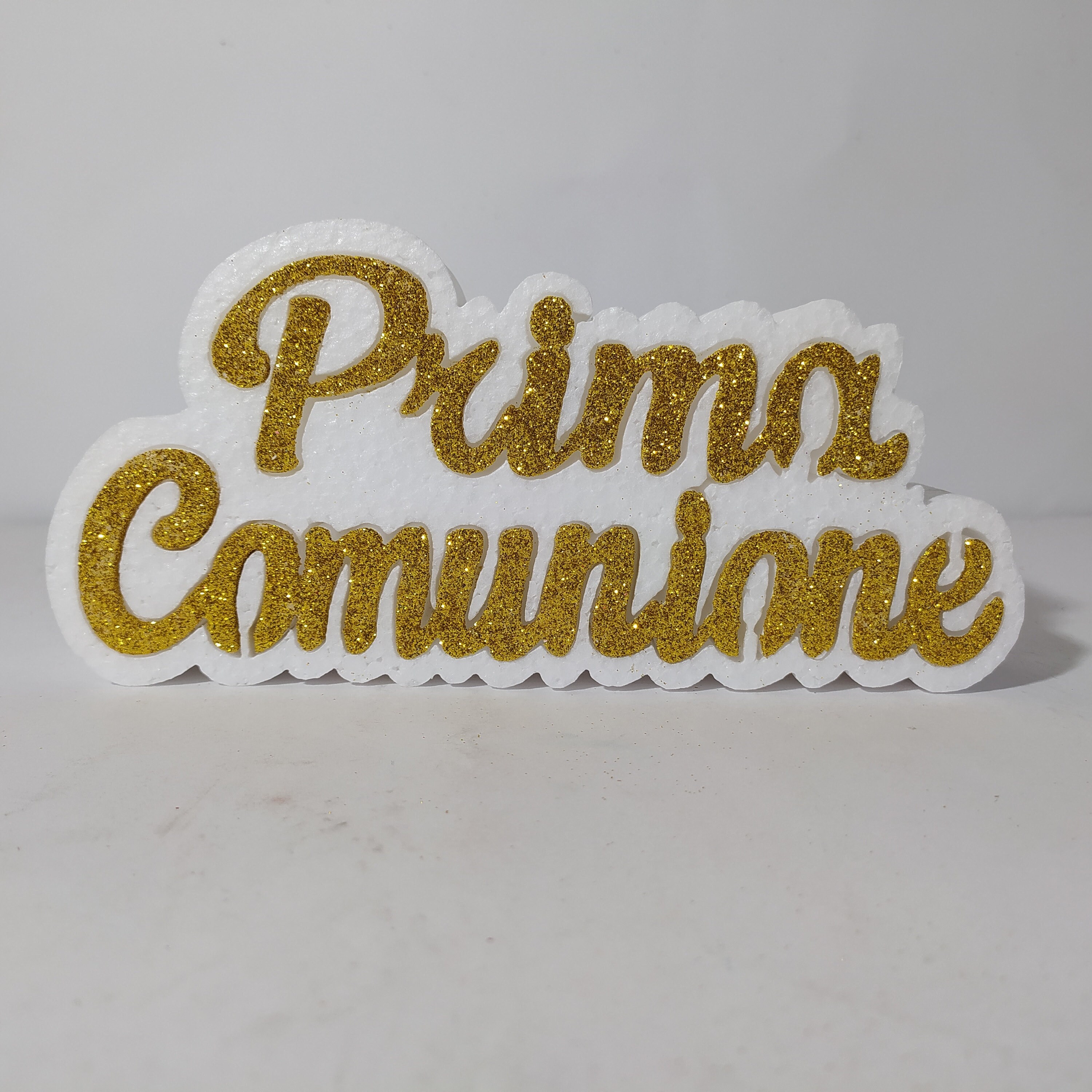 Written First Communion Chalice Jhs Centerpiece Topper in Polystyrene 2 ...