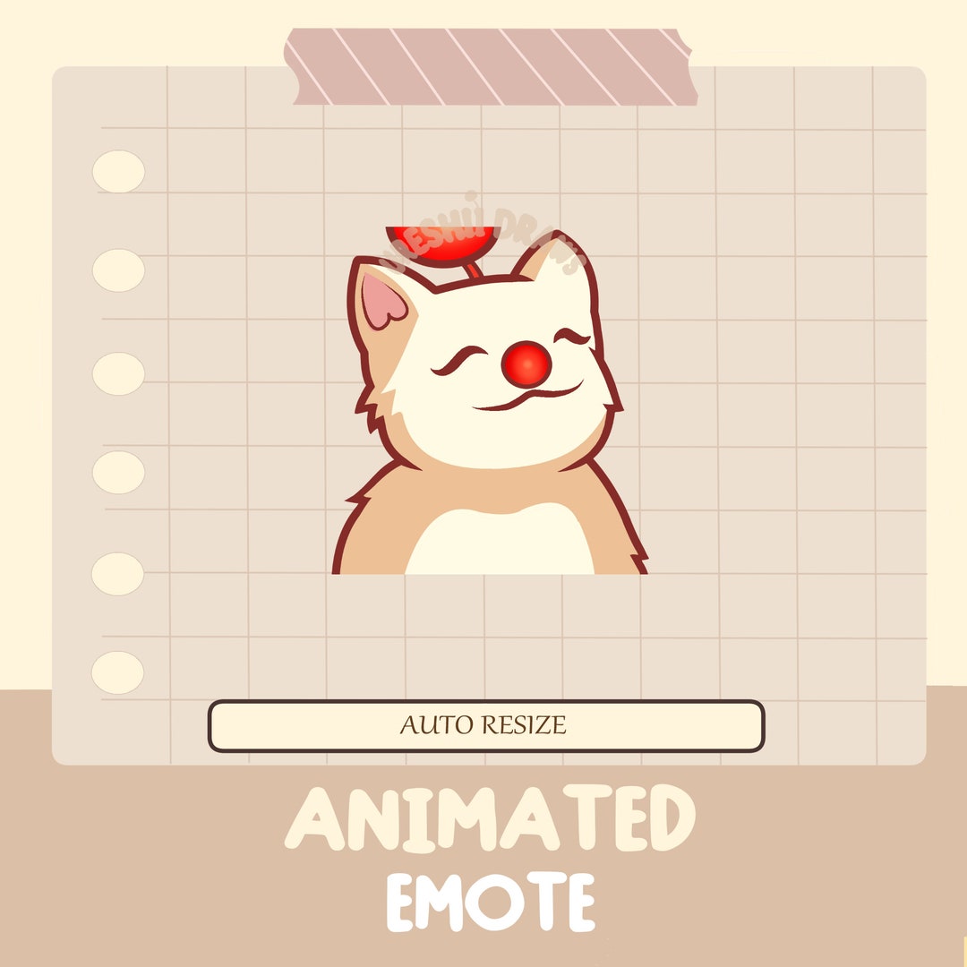 Animated Moogle Pop Cat Twitch Emote - Etsy