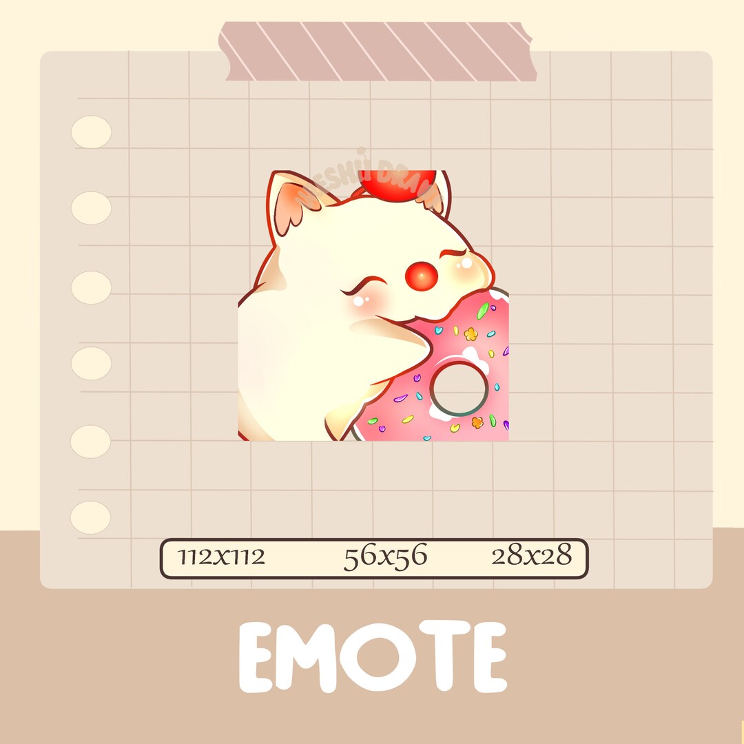 Moogle Nom Twitch Emote - Etsy