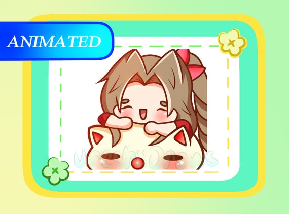 Animated Aerith Moogle Hug Twitch Emote - Etsy