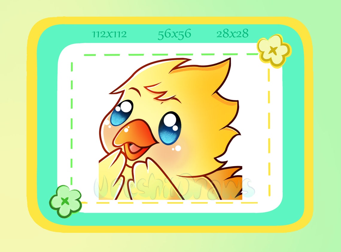 Chocobo Gasp Twitch Emote - Etsy