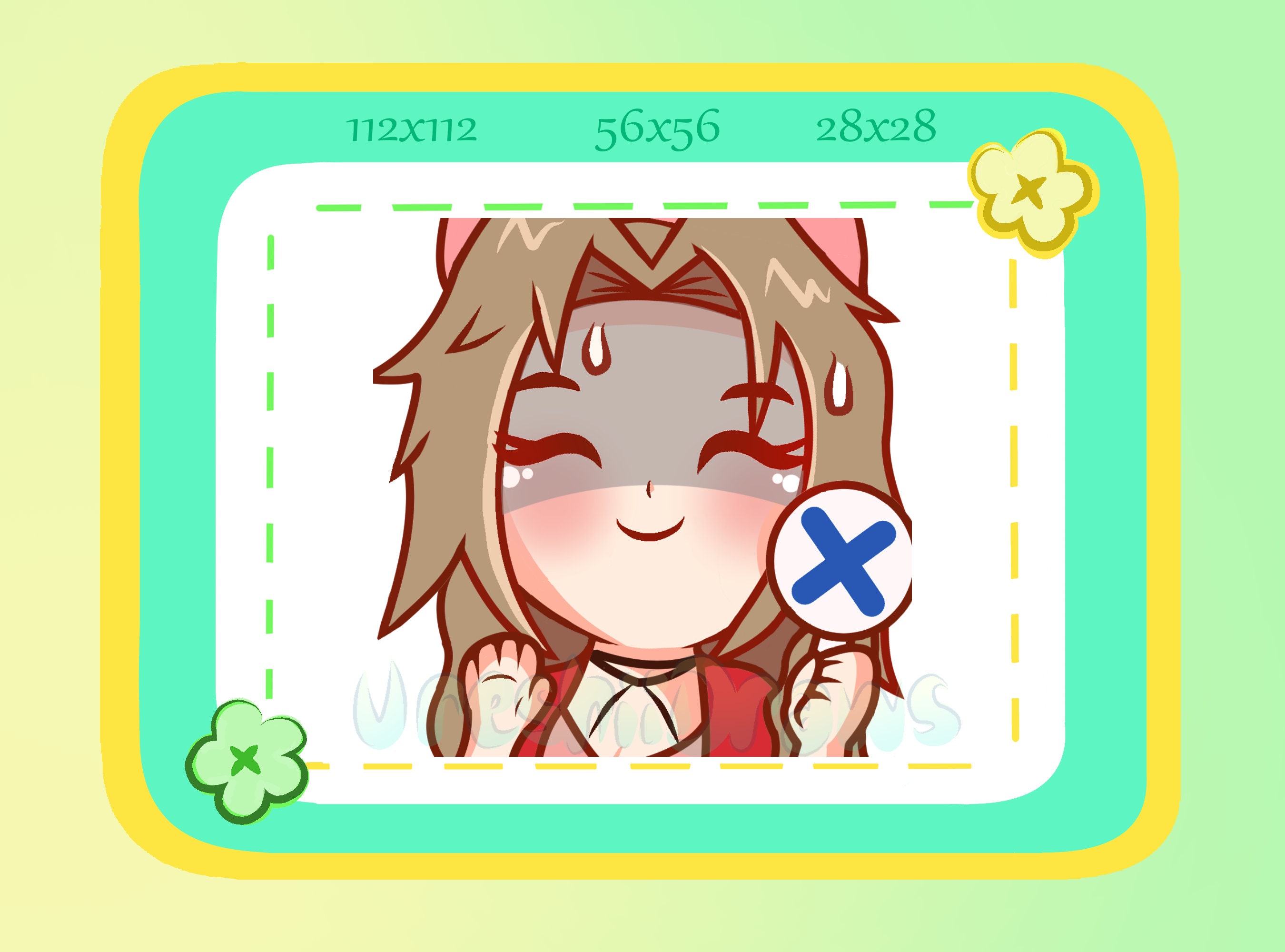 Aerith No Twitch Emote - Etsy