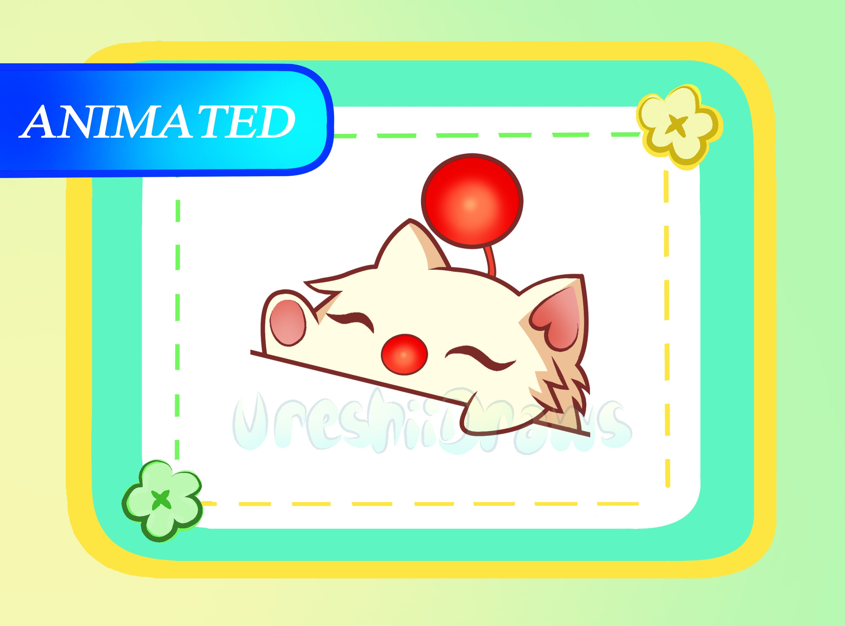 Animated Bongo Moogle Twitch Emote - Etsy