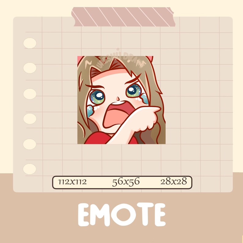 Lady Yells at Cat Meme Aerith Moogle Twitch Emote - Etsy