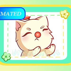 Animated Fight Me Moogle Twitch Emote - Etsy