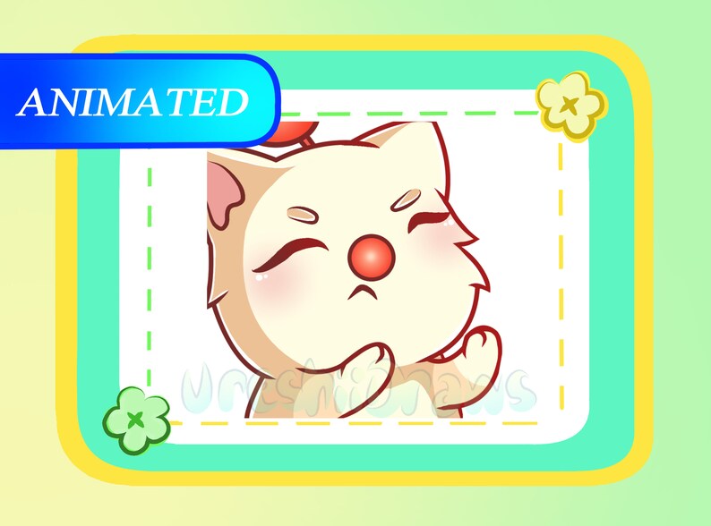 Animated Fight Me Moogle Twitch Emote - Etsy