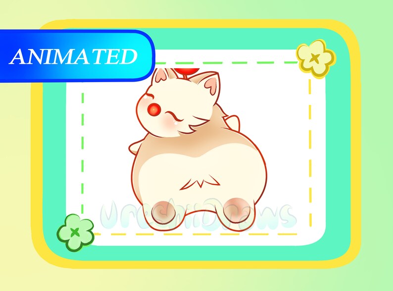 Animated Moogle Butt Booty Shake Wiggle Jiggle Twitch Emote - Etsy