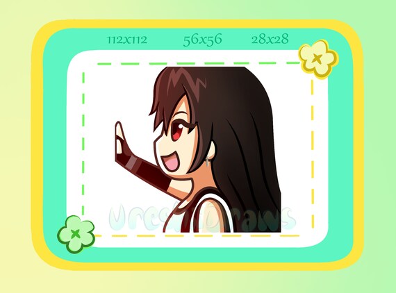 Tifa High Five Twitch Emote - Etsy