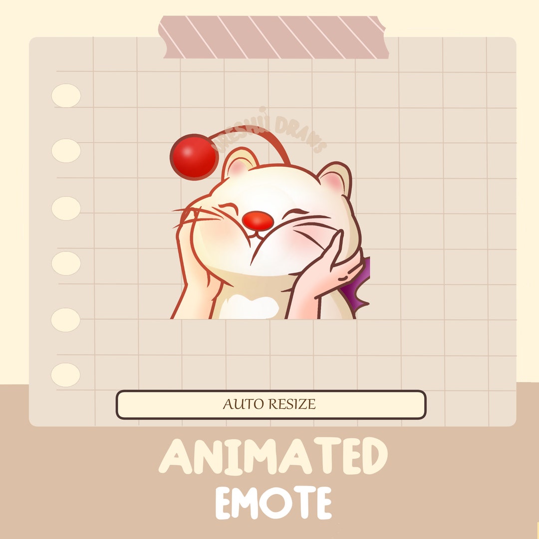 Animated Cute Moogle Twitch Emote - Etsy