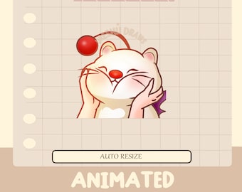 Animated Moogle Pop Cat Twitch Emote - Etsy