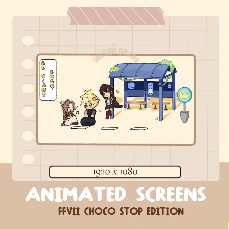 Final Fantasy VII Chocobo Stop | English Twitch Screens / Scenes X9 ...