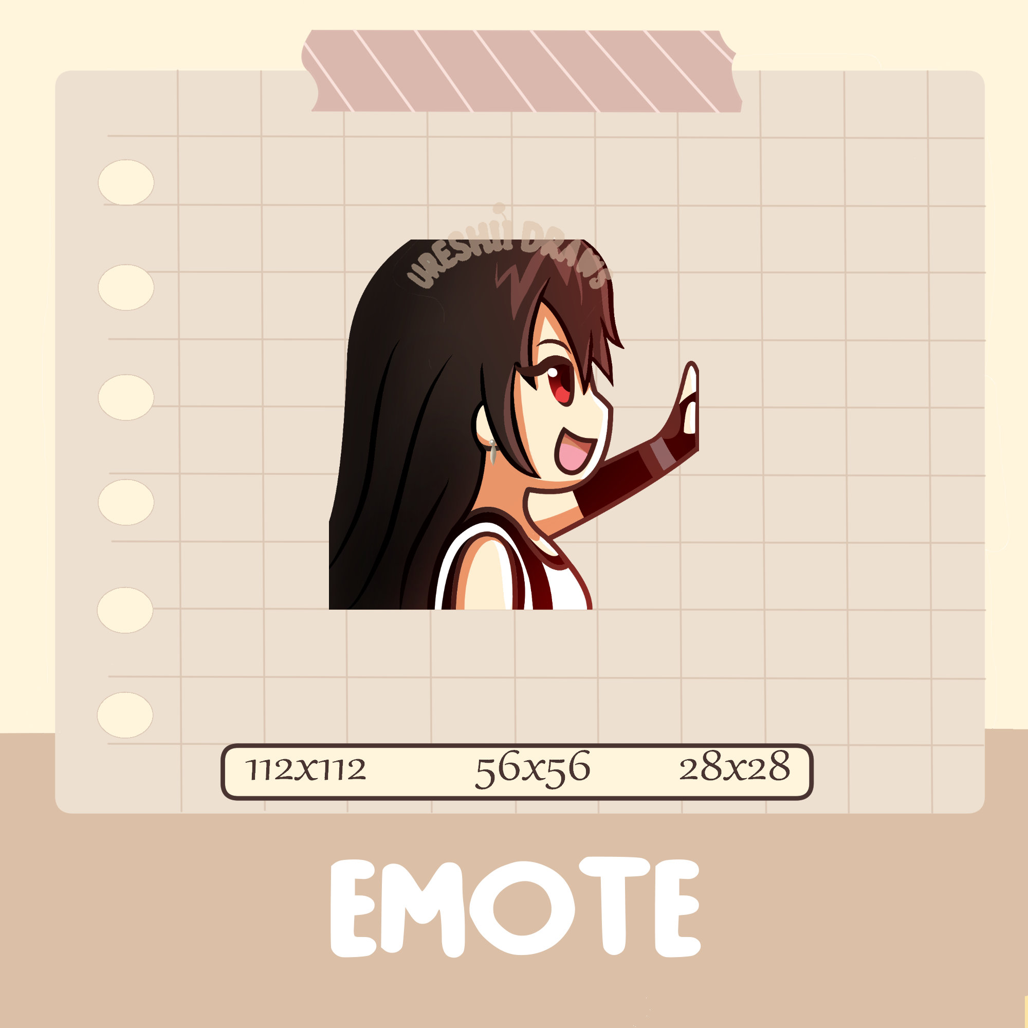 Tifa High Five Twitch Emote - Etsy