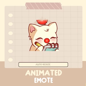 Animated Moogle Notes Twitch Emote - Etsy