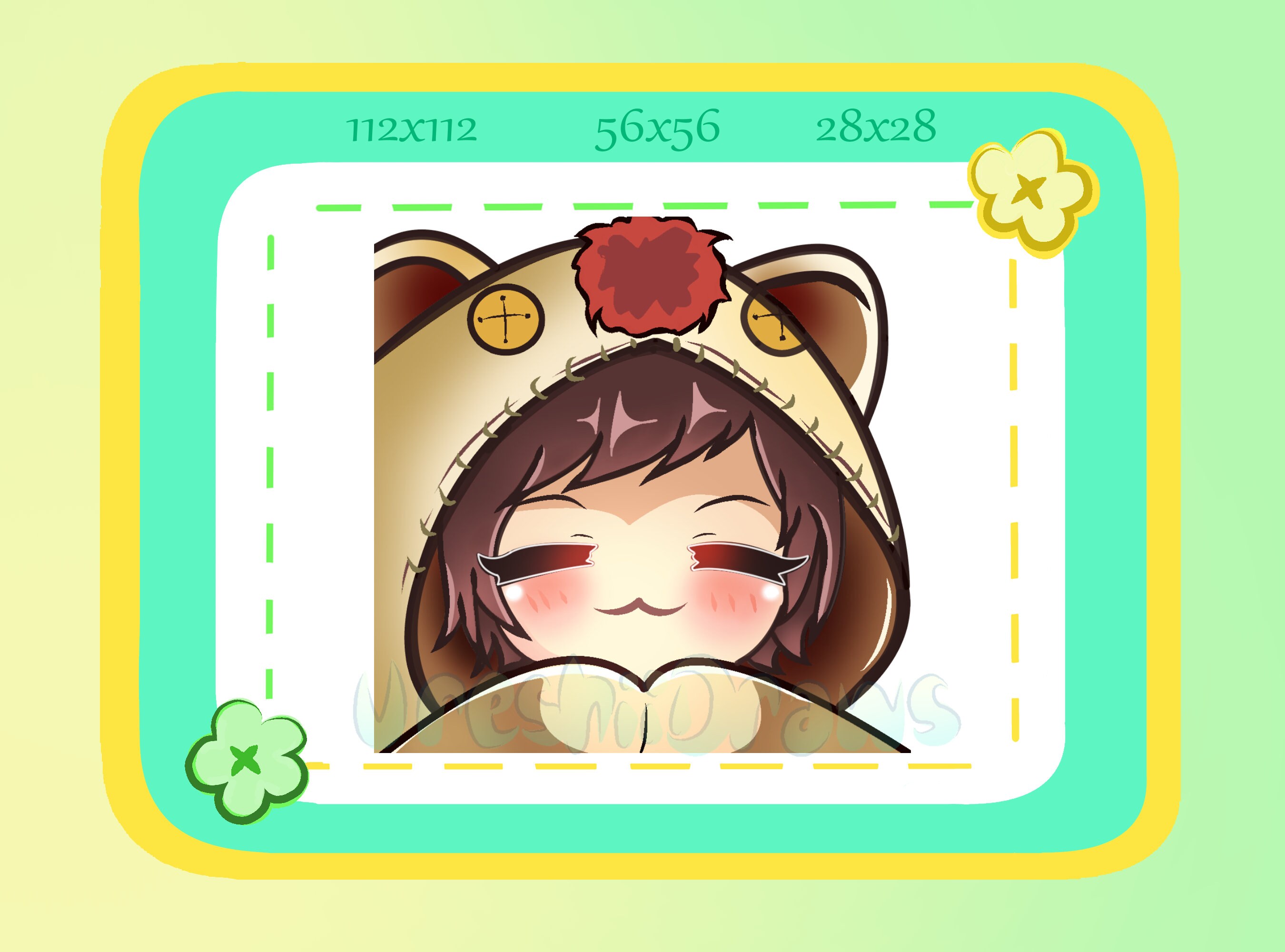 Comfy Yuffie Twitch Emote - Etsy