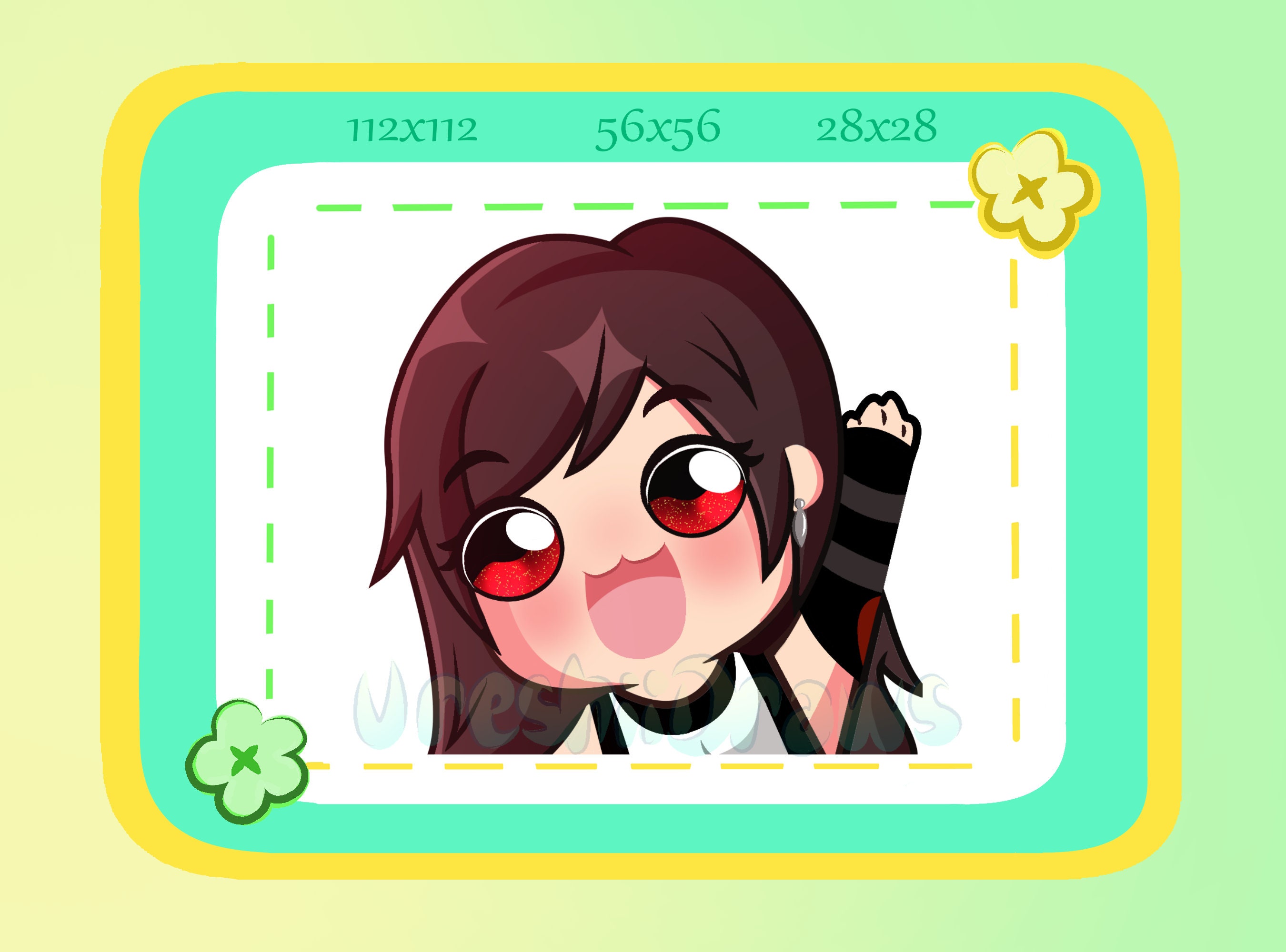Tifa Wave Twitch Emote - Etsy
