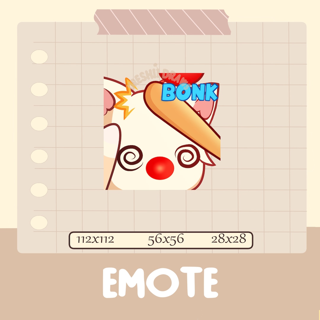 Moogle Bonk Twitch Emote - Etsy