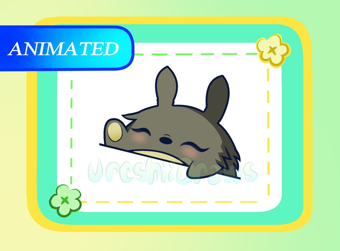 Animated Bongo Magical Tanuki Owl Cat Bunny Twitch Emote - Etsy