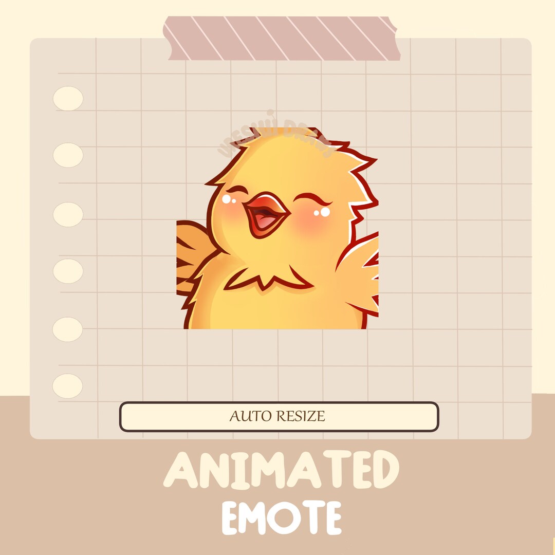 Animated Wiggle Chocobo Emote - Etsy