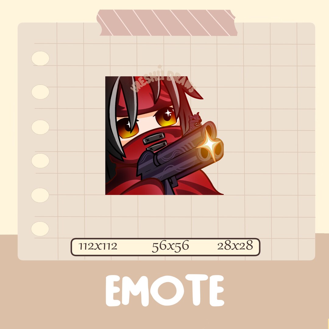 Vincent Gun Twitch Emote - Etsy