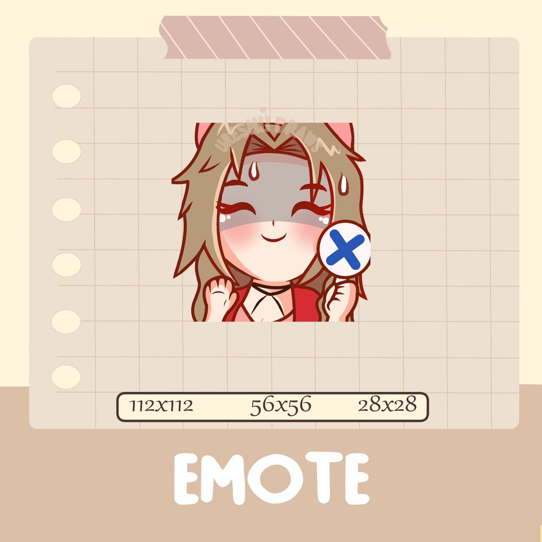 Aerith No Twitch Emote - Etsy