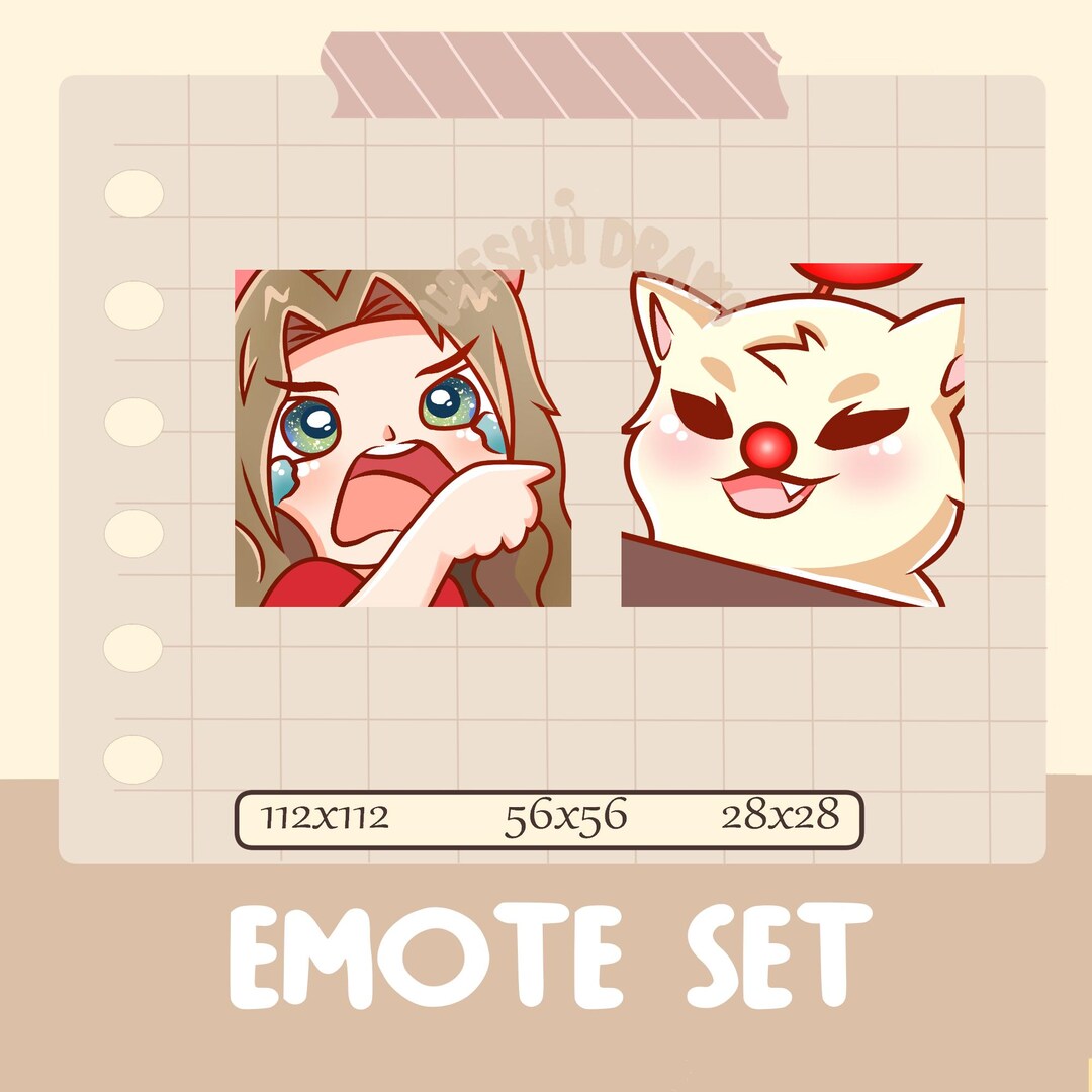 Lady Yells at Cat Meme Aerith Moogle Twitch Emote - Etsy