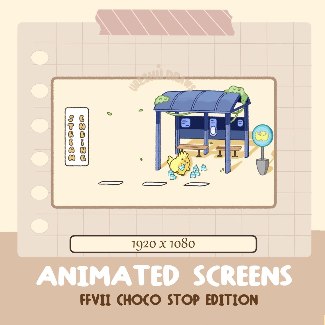 Final Fantasy VII Chocobo Stop | English Twitch Screens / Scenes X9 ...