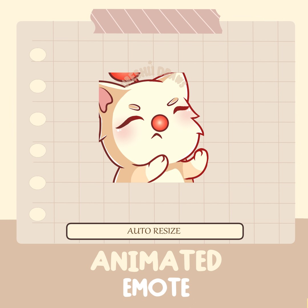 Animated Fight Me Moogle Twitch Emote - Etsy