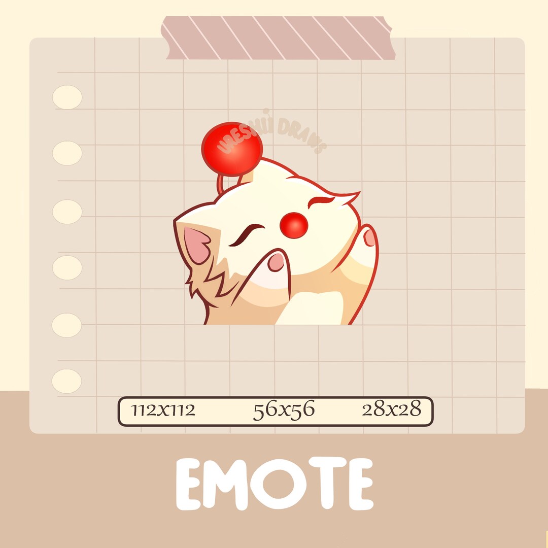 Moogle Hug Twitch Emote - Etsy