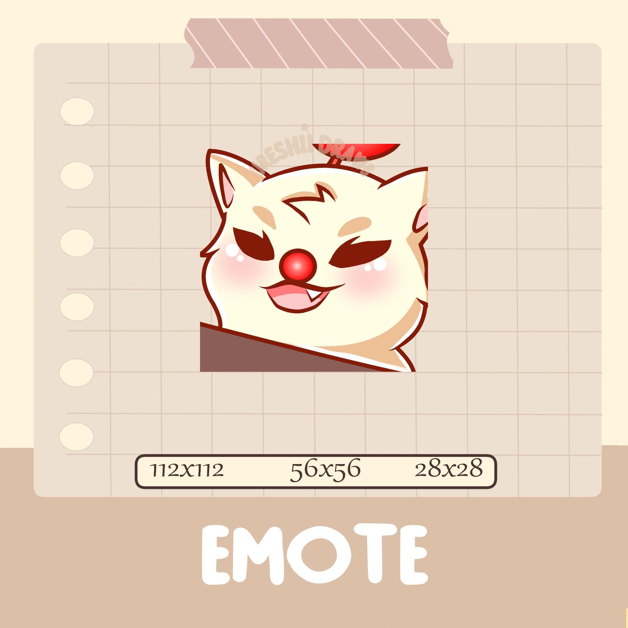 Lady Yells at Cat Meme Aerith Moogle Twitch Emote - Etsy