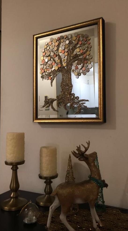 Handmade Money Tree Art Unique Decoration - Etsy