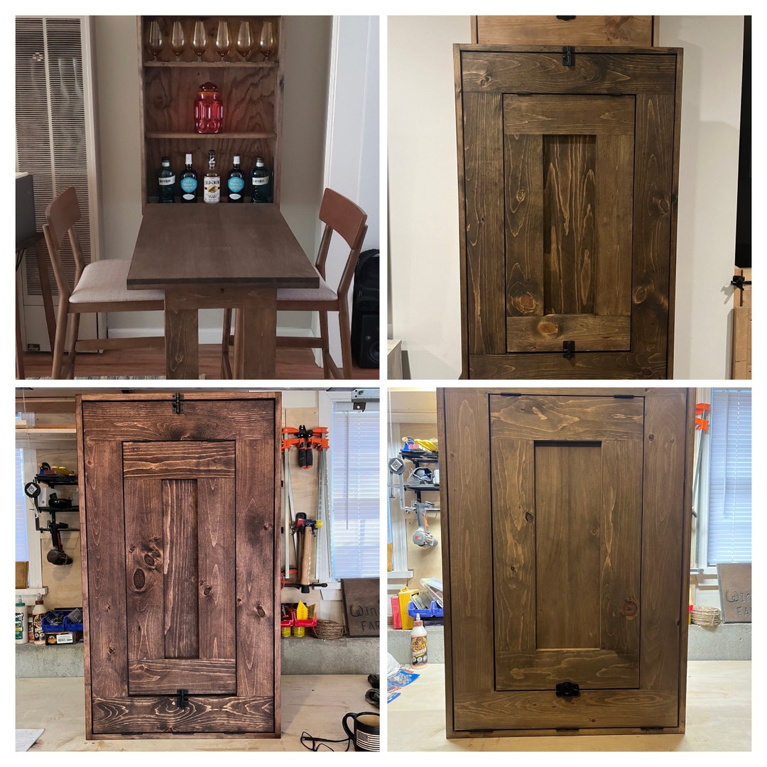 Murphy Bar, Wall Mount Bar, Hanging Bar, Liquor Cabinet, Murphy Table ...