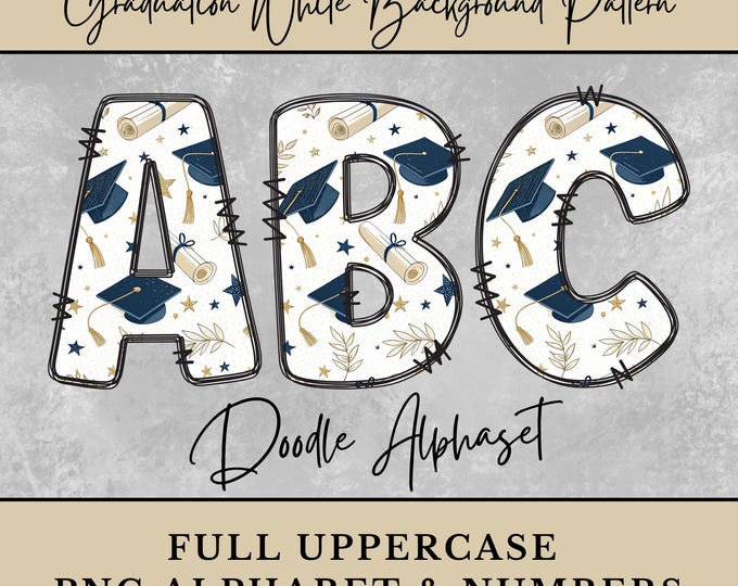 Graduation Letters Grad Font Graduation Alphabet Png Graduation Clipart ...