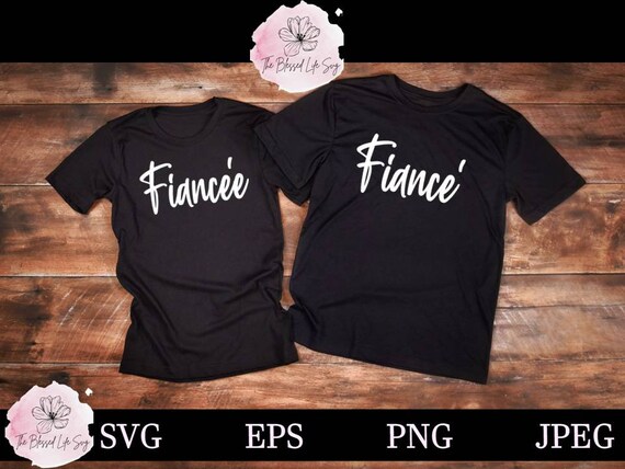 Fiance & Fiancee SVG / Mr and Mrs SVG Cutting File Eps / | Etsy