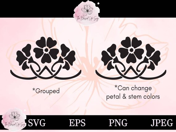 Trio Of Flowers Clip Art