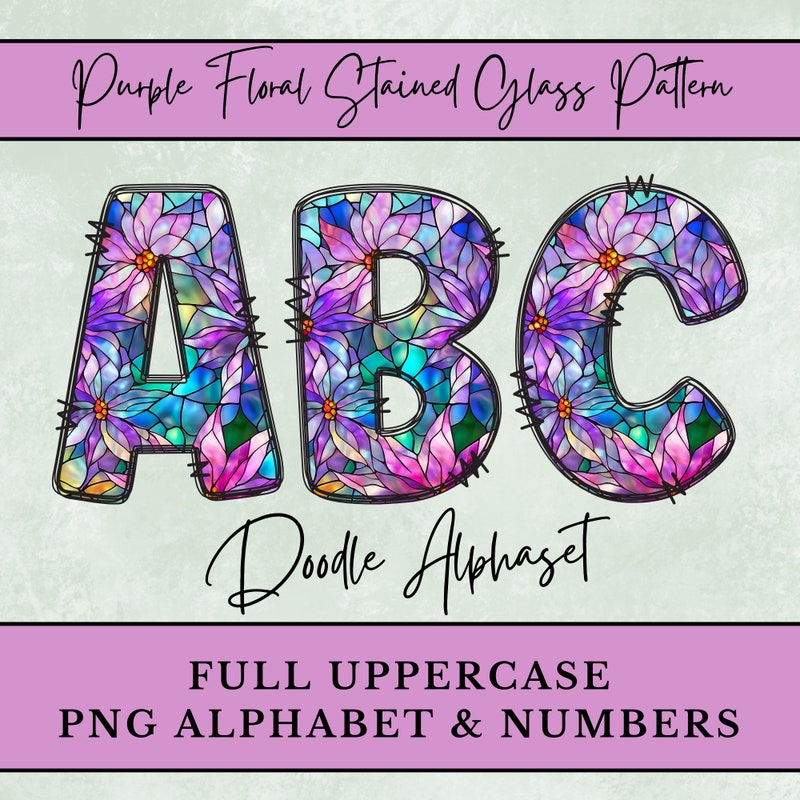 Stained Glass Letters - Etsy